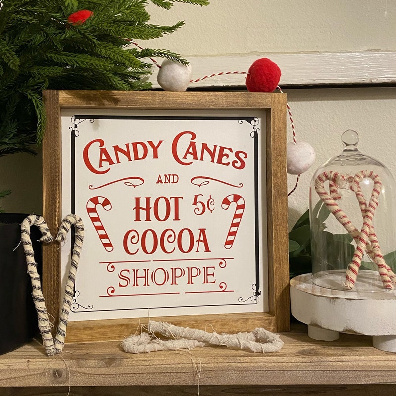 Candy Cane Sign - Etsy