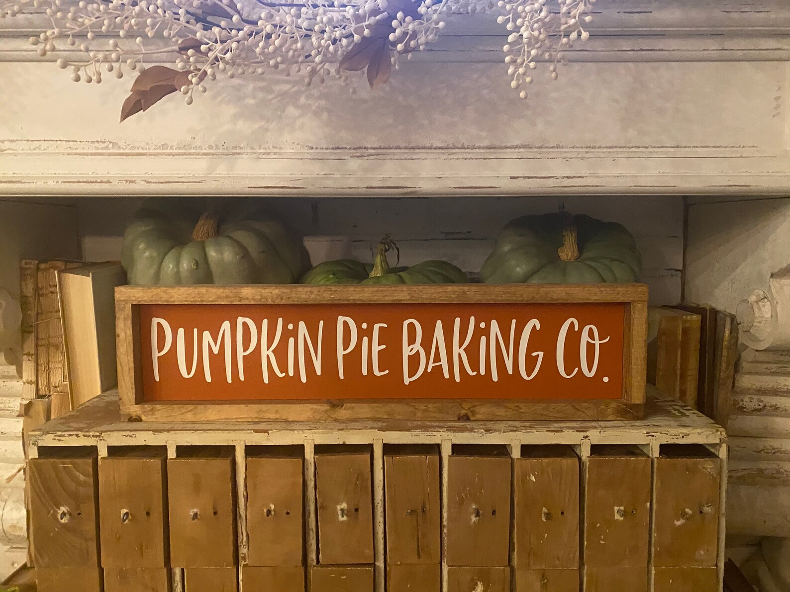Pumpkin Pie Baking Co Sign Kitchen Sign Fall Sign Halloween - Etsy