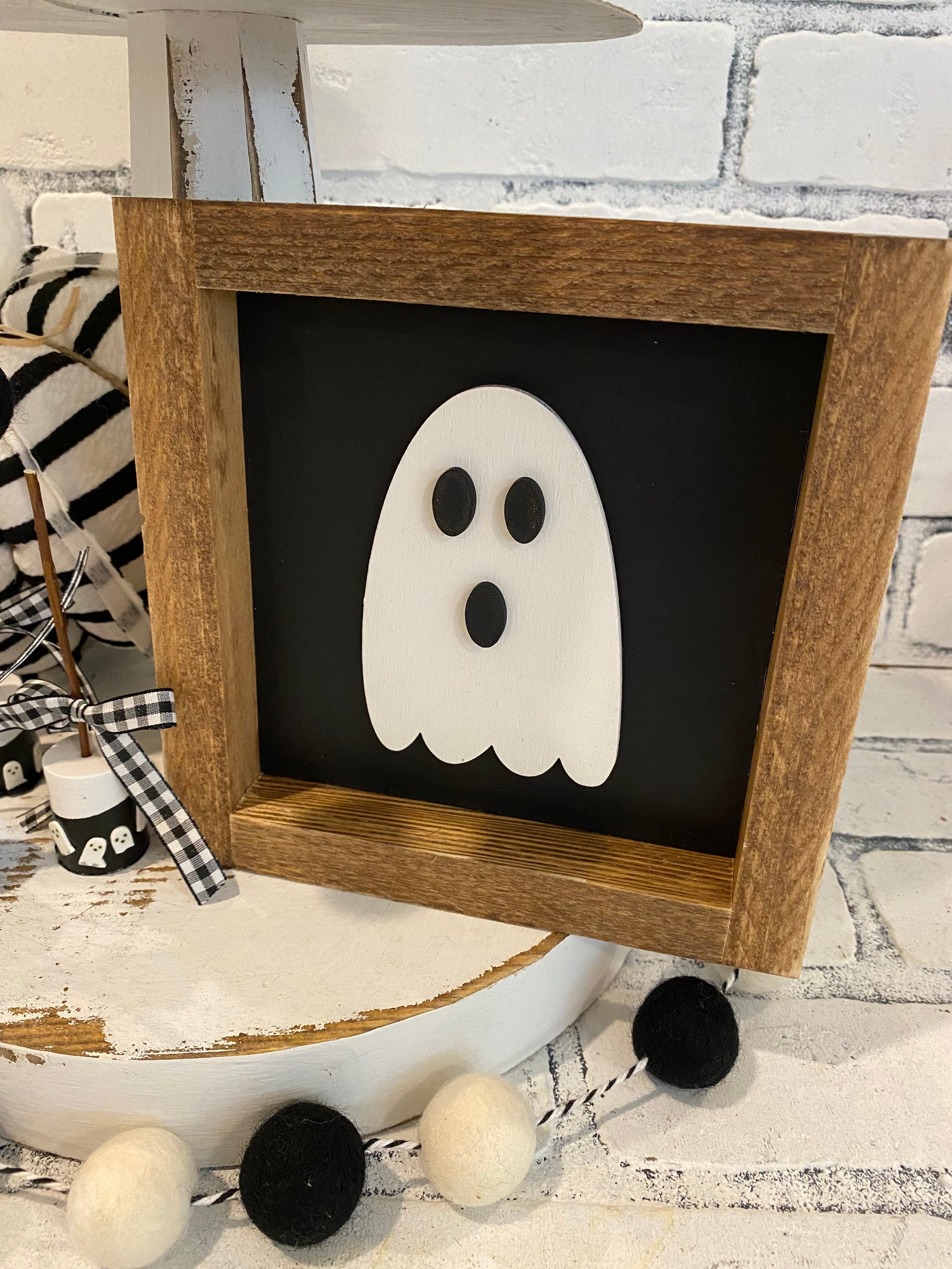 Ghost Sign Laser Cut Ghost Sign Halloween Sign Fall Sign - Etsy