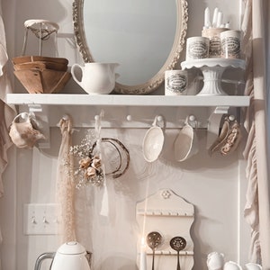 Shelf With Corbels and Pegs, Shelf, Peg Rail, Stocking Holder, Scarf ...