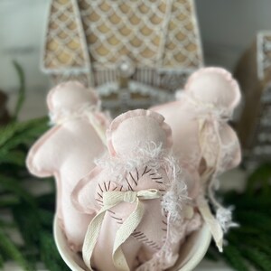 Gingerbread Bowl Fillers, Pink Gingerbread Decor, White Gingerbread ...