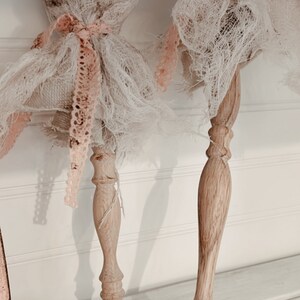 Pink Ghosts on Spindles, Set of Two Ghosts, Halloween Decor, Vintage ...