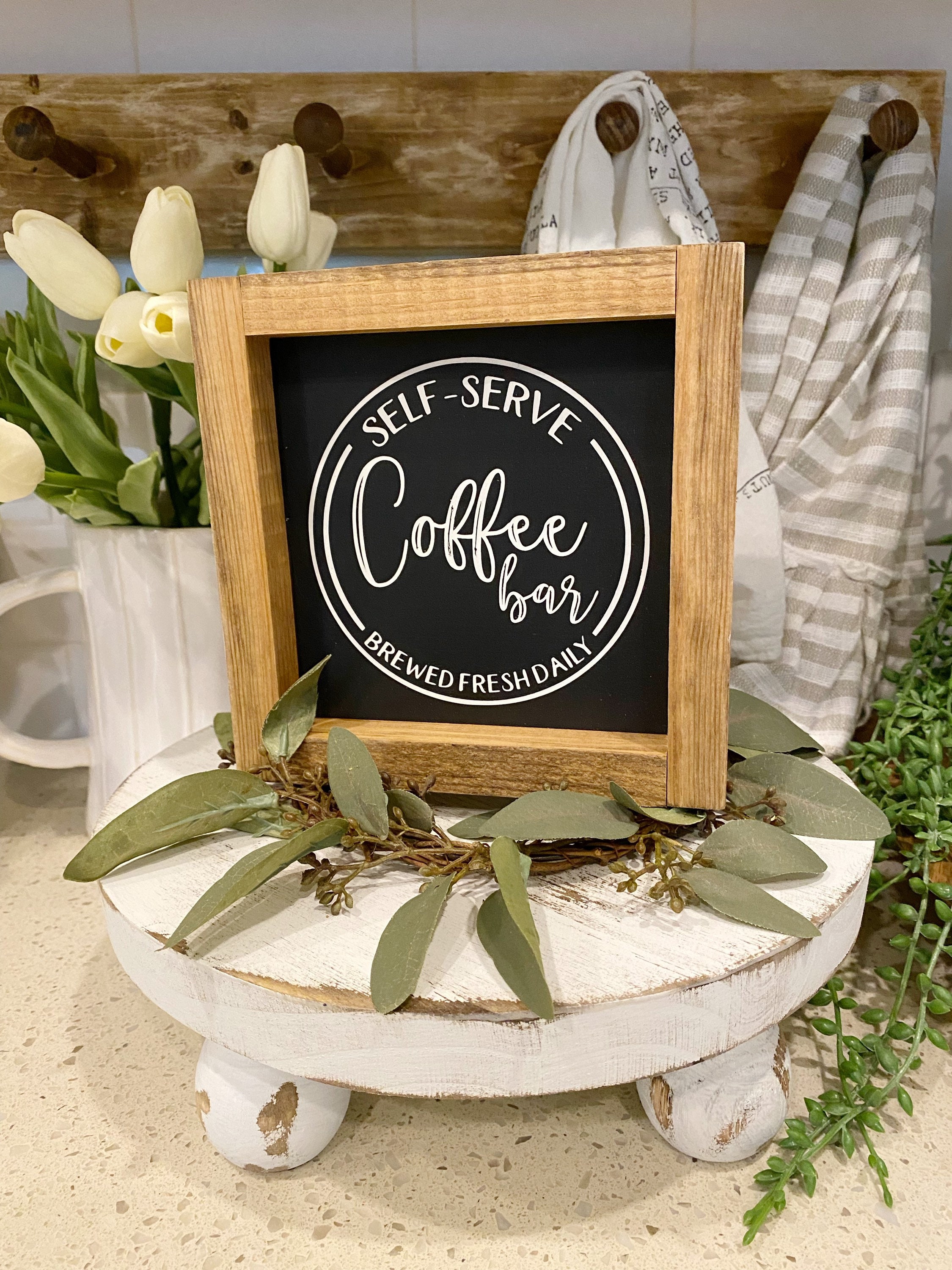 Decorative Riser White Distressed Riser Large Round Riser - Etsy