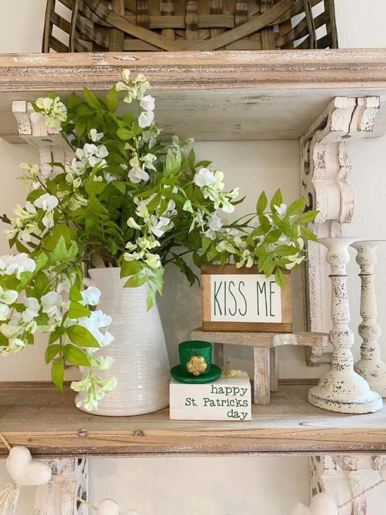 Kiss Me Sign Rae Dunn Inspired Sign St. Payricks Day Sign - Etsy