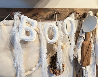 Boo Wall Banner-happy Halloween Banner-halloween Wall - Etsy