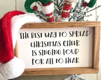 The Best Way to Spread Christmas Cheer is Singing Loud for All - Etsy