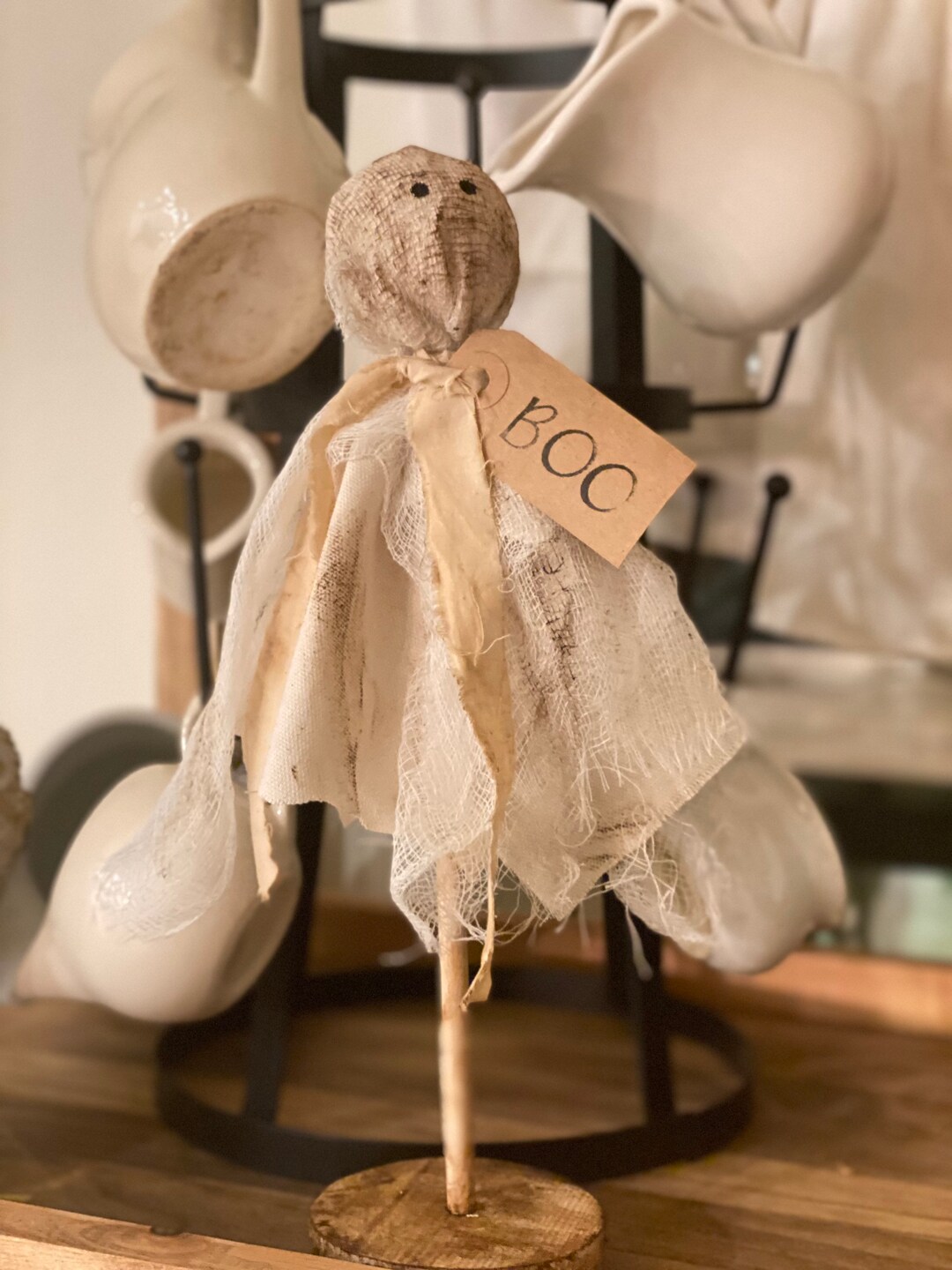 Primitive Ghost, Halloween Decor, Fall Decor, Gift, PREORDER - Etsy