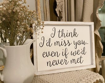 I Miss You Sign | Etsy