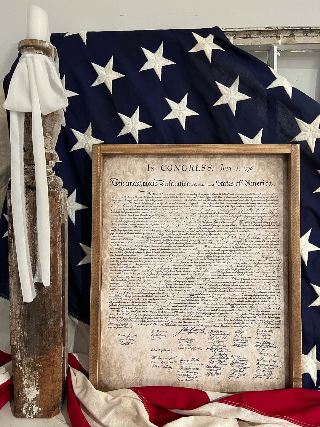 The Declaration of Independence Sign Vintage Inspired - Etsy