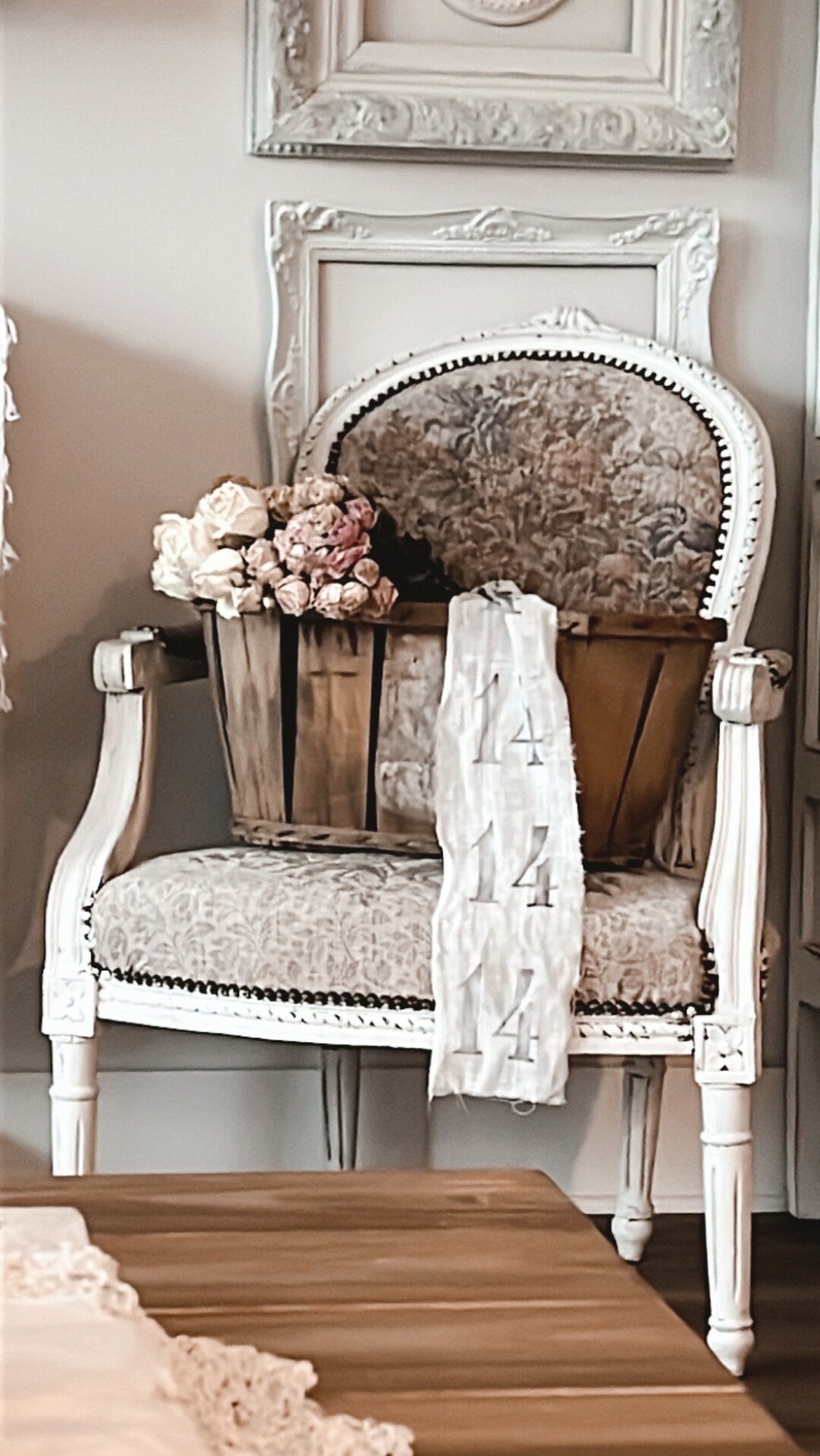 Valentine Swag, Linen Swag Stamped With the Number 14, Gift, PREORDER ...