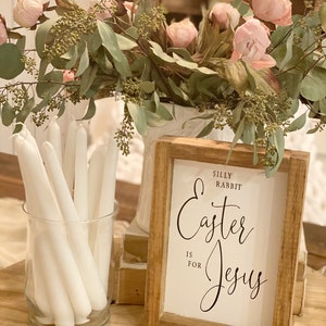 Silly Rabbit Easter is for Jesus Sign, Religious Sign, Easter Sign ...