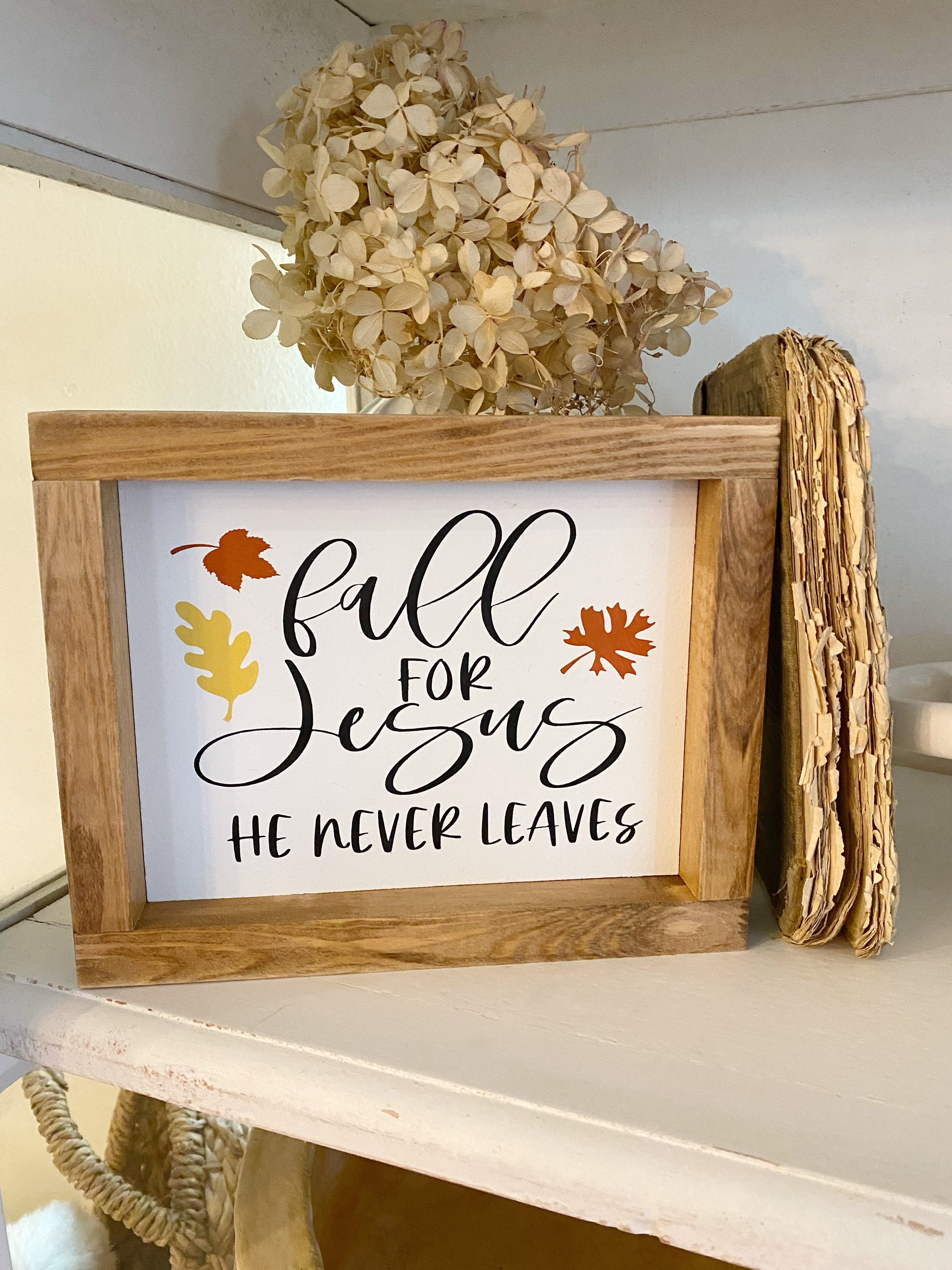 Fall for Jesus Sign Religious Sign Autumn Sign Fall Sign - Etsy