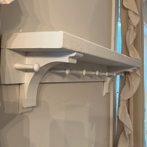 Shelf With Corbels and Pegs, Shelf, Peg Rail, Stocking Holder, Scarf ...