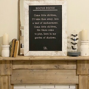 Hocus Pocus Sign Hocus Pocus Book Page Sign Halloween Sign | Etsy