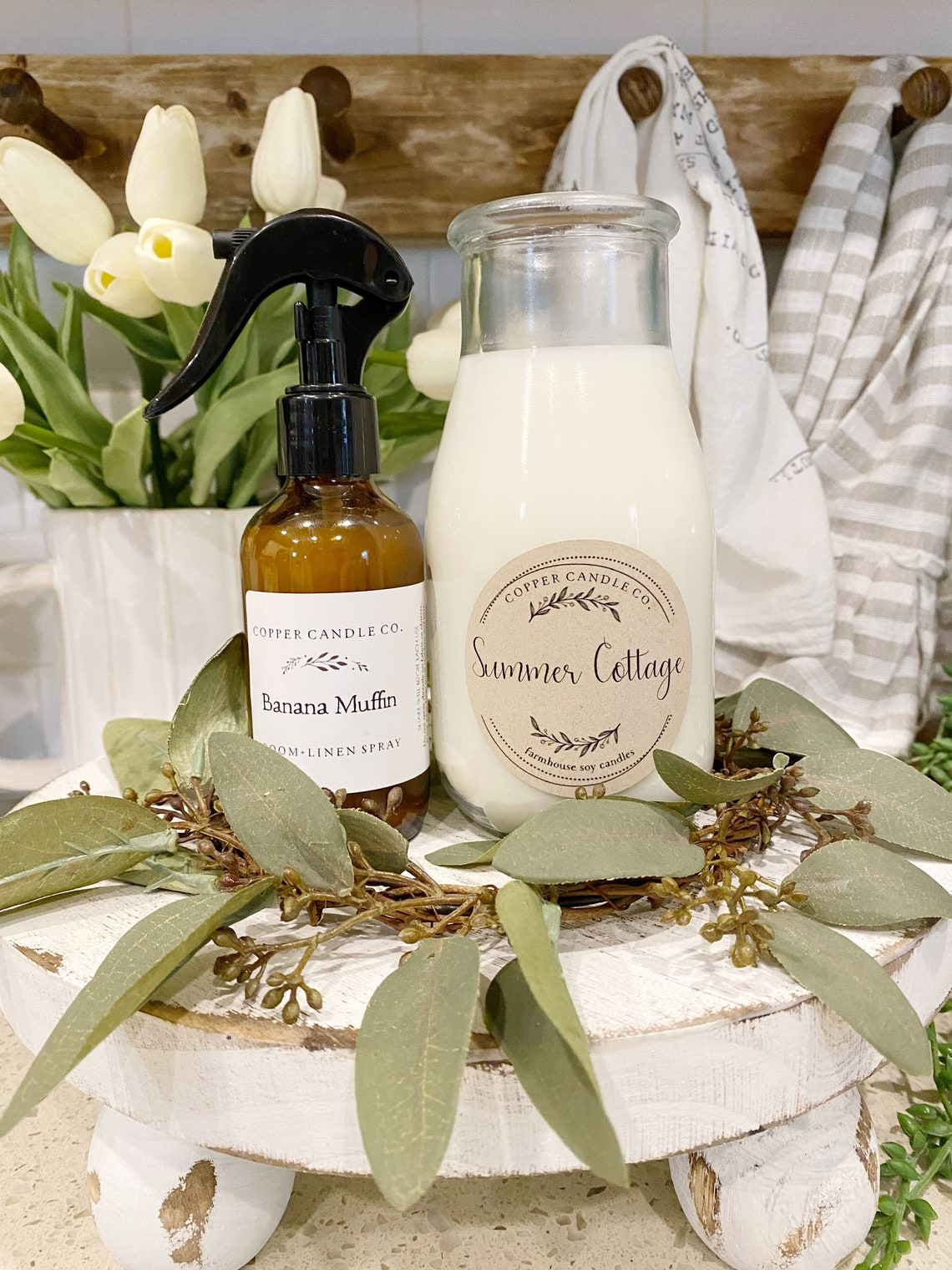 Decorative Riser White Distressed Riser Large Round Riser - Etsy