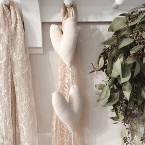 Heart Banner, Stuffed Heart Banner, Valentine Banner, Vertical or ...