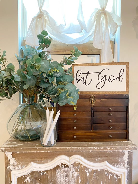 But God Sign Biblical Sign Religious Sign Farmhouse Style - Etsy