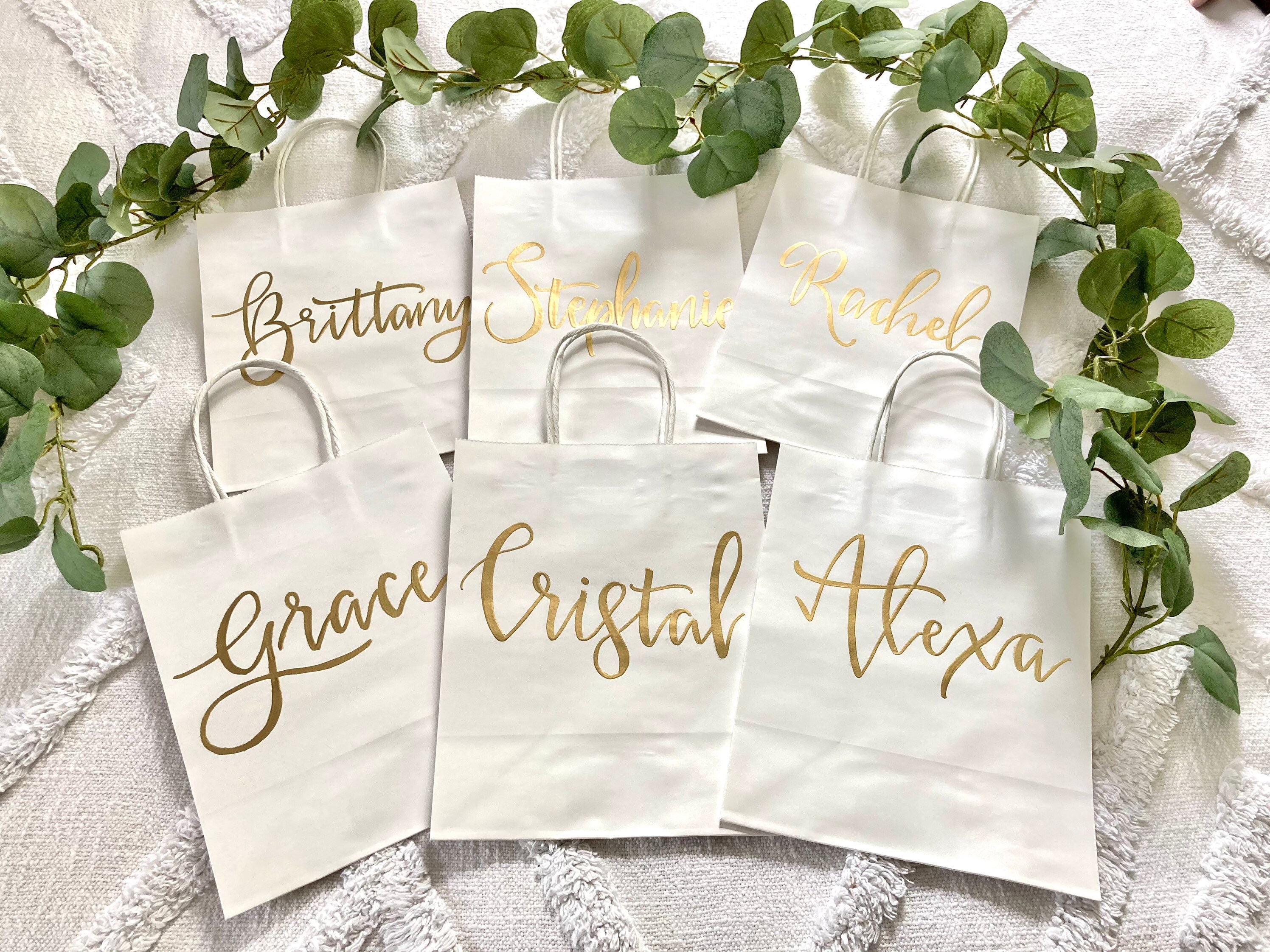 Custom Hand Lettered Customized Gift Bag Personalized Gift | Etsy