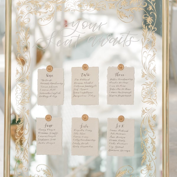 Mirror Seating Chart - Etsy