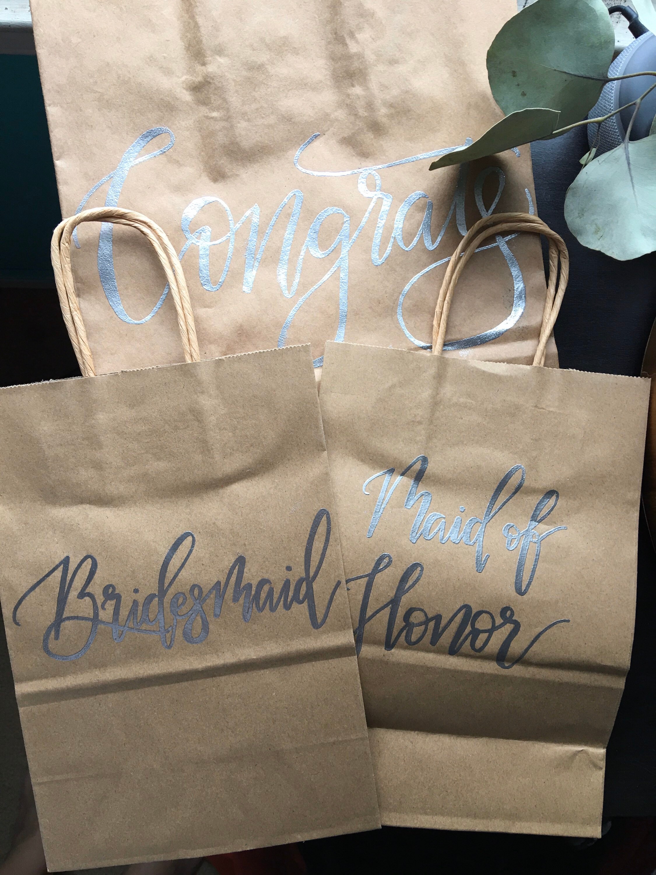 Custom Hand Lettered Customized Gift Bag Personalized Gift | Etsy