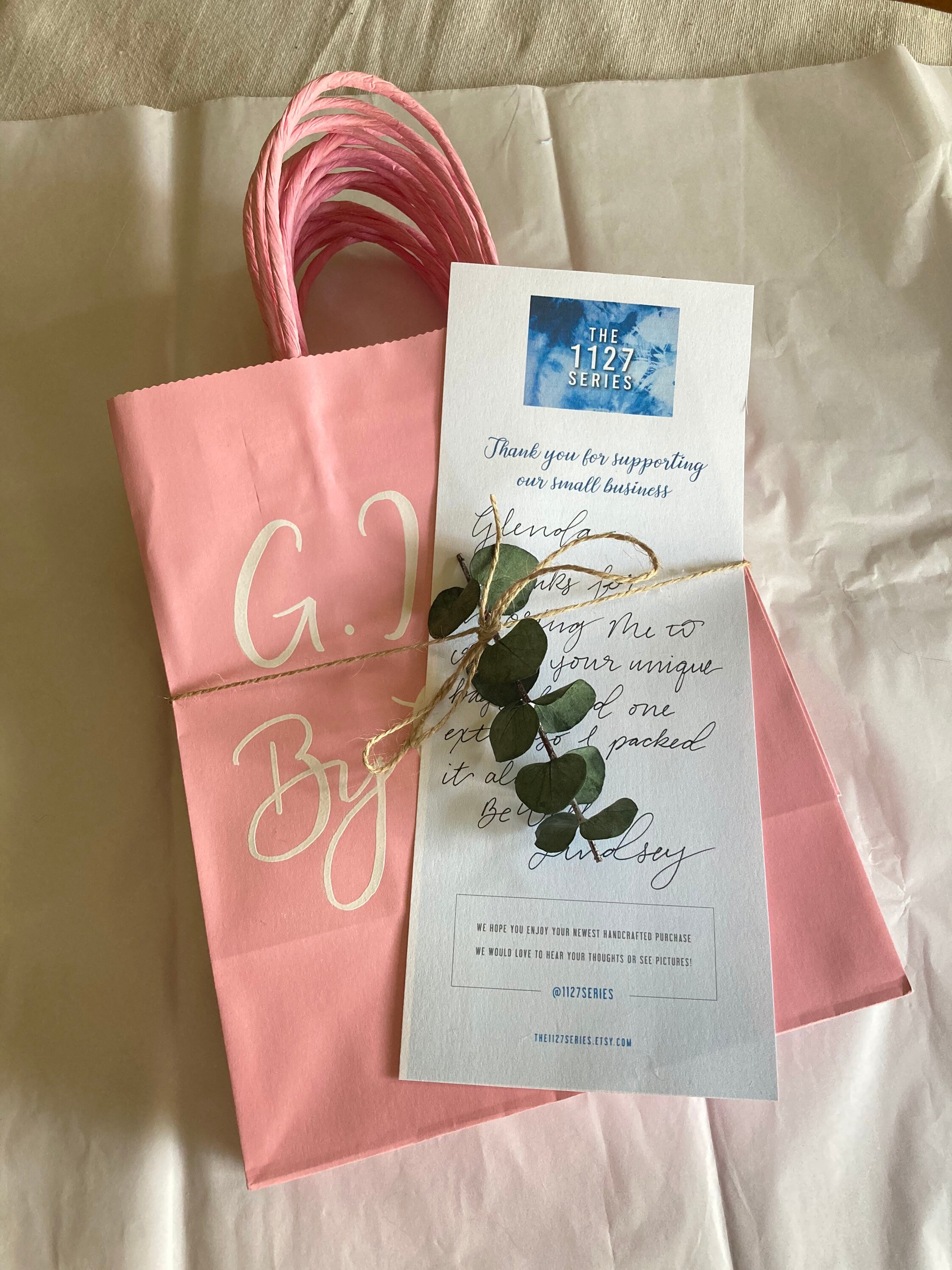 Custom Hand Lettered Customized Gift Bag Personalized Gift | Etsy