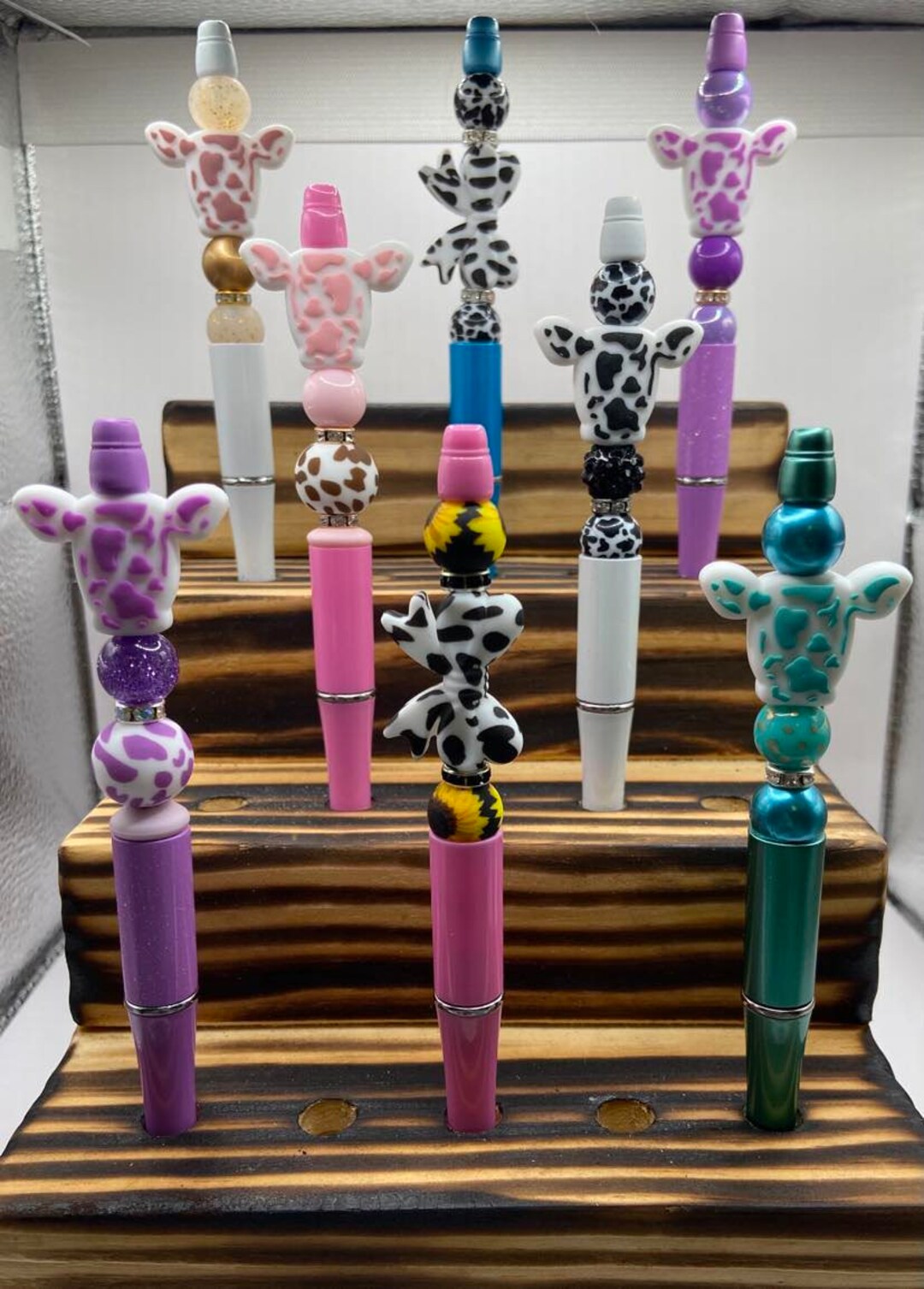 Cute Cow Head Beaded Pens - Etsy