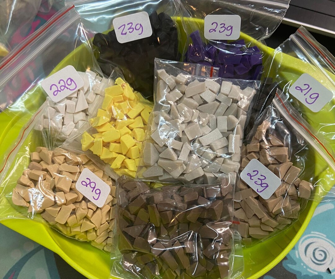 Clay Chunks for Slime. Look Like Chocolate Pieces! Each Color is by ...