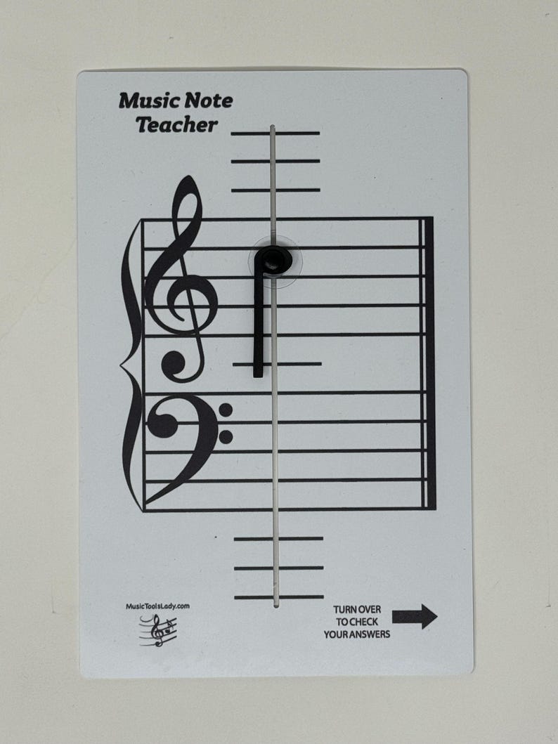 Music Note Teacher (all-in-one Flashcard) - Etsy
