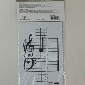 Music Note Teacher (all-in-one Flashcard) - Etsy