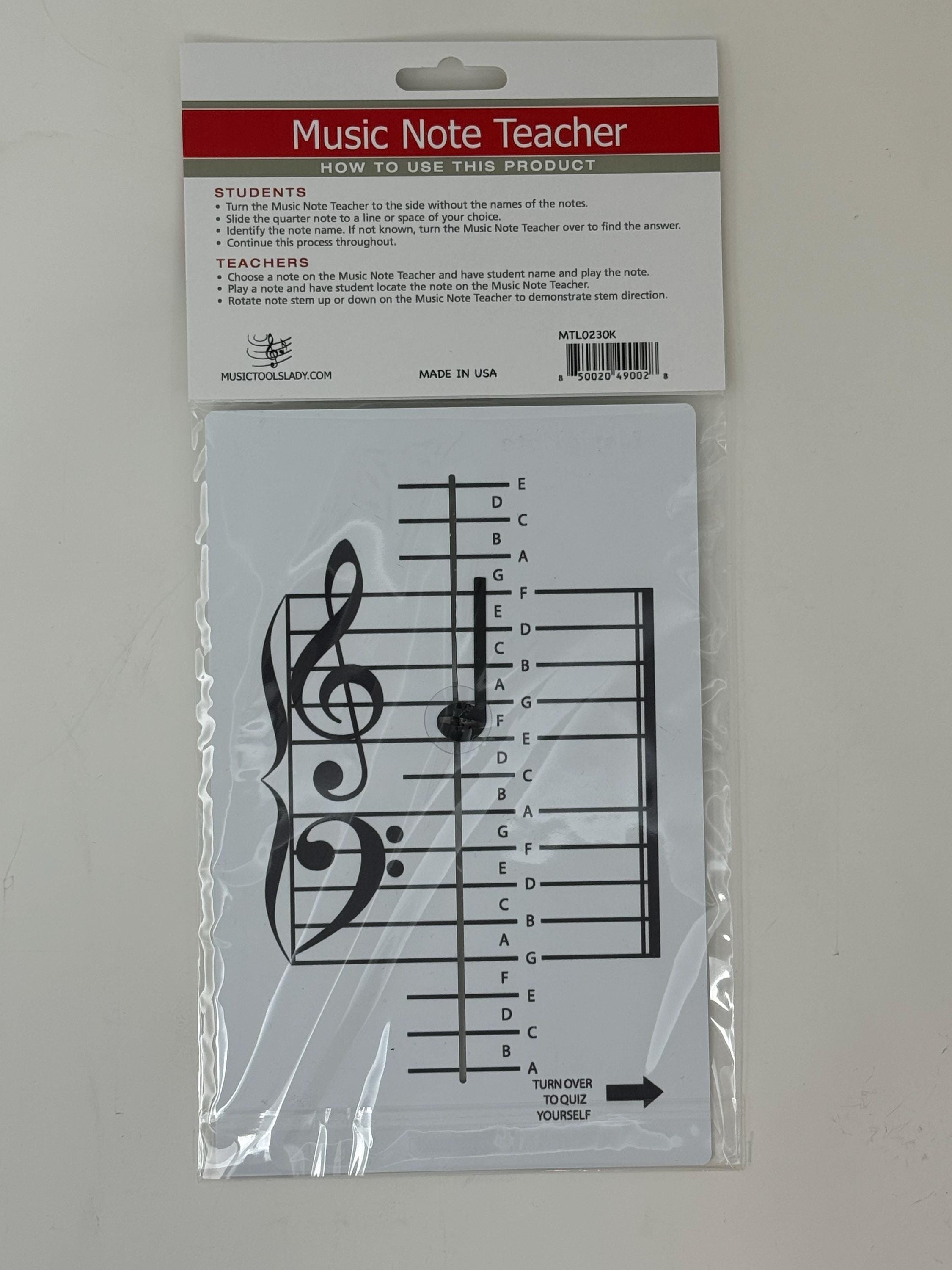 Music Note Teacher (all-in-one Flashcard) - Etsy