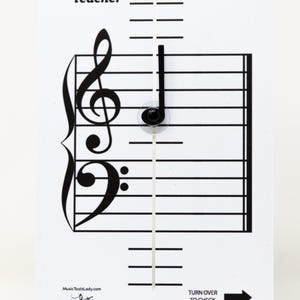 Music Note Teacher (all-in-one Flashcard) - Etsy