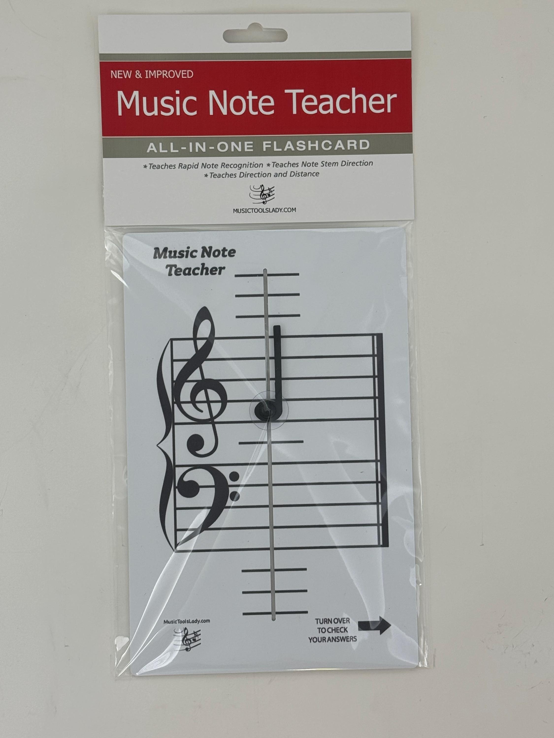 Music Note Teacher (all-in-one Flashcard) - Etsy