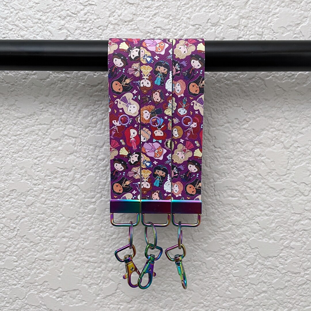 Disney Girls Print Faux Leather Ear Holder Keychains - Etsy