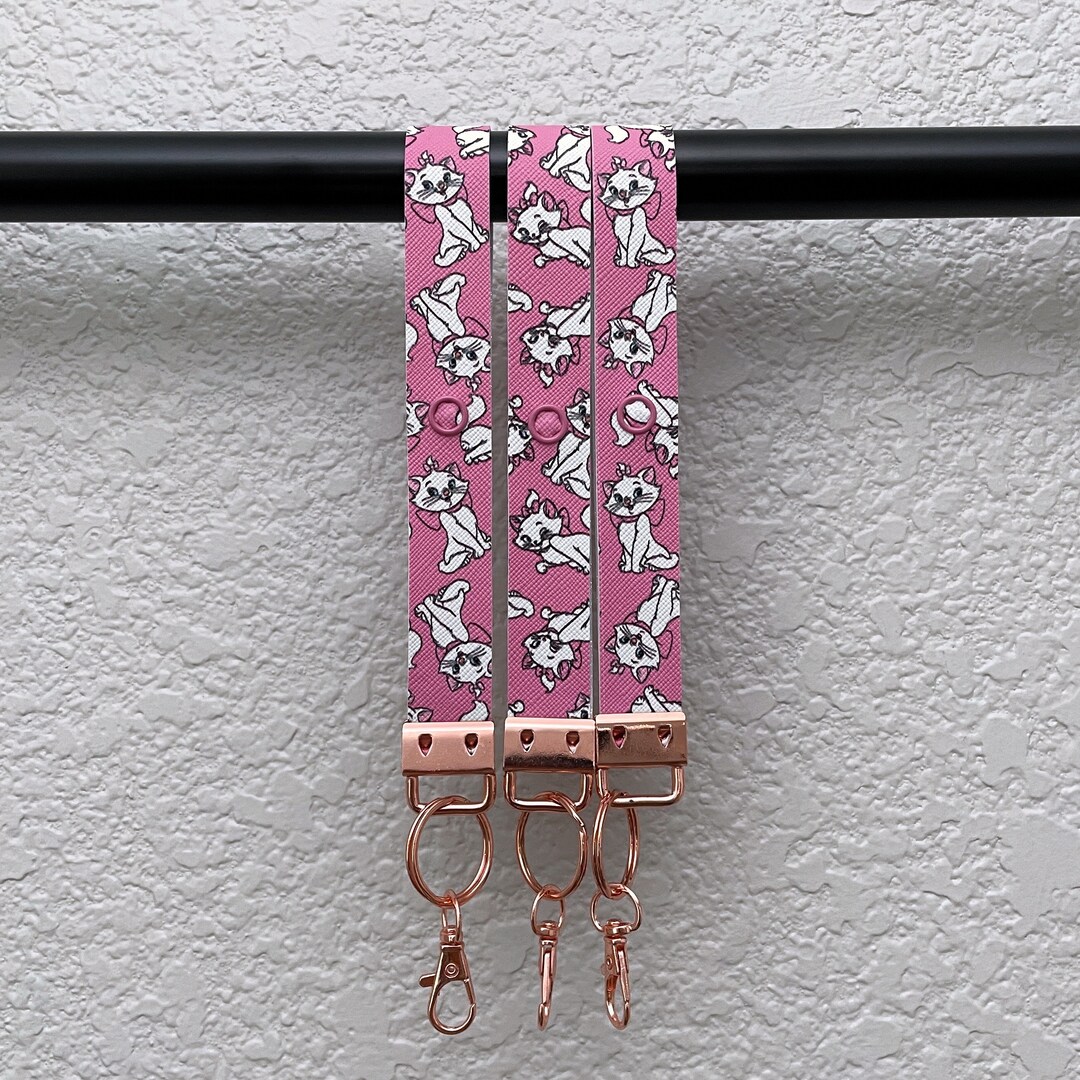 Marie Aristocats Printed Faux Leather Ear Holder Keychains - Etsy