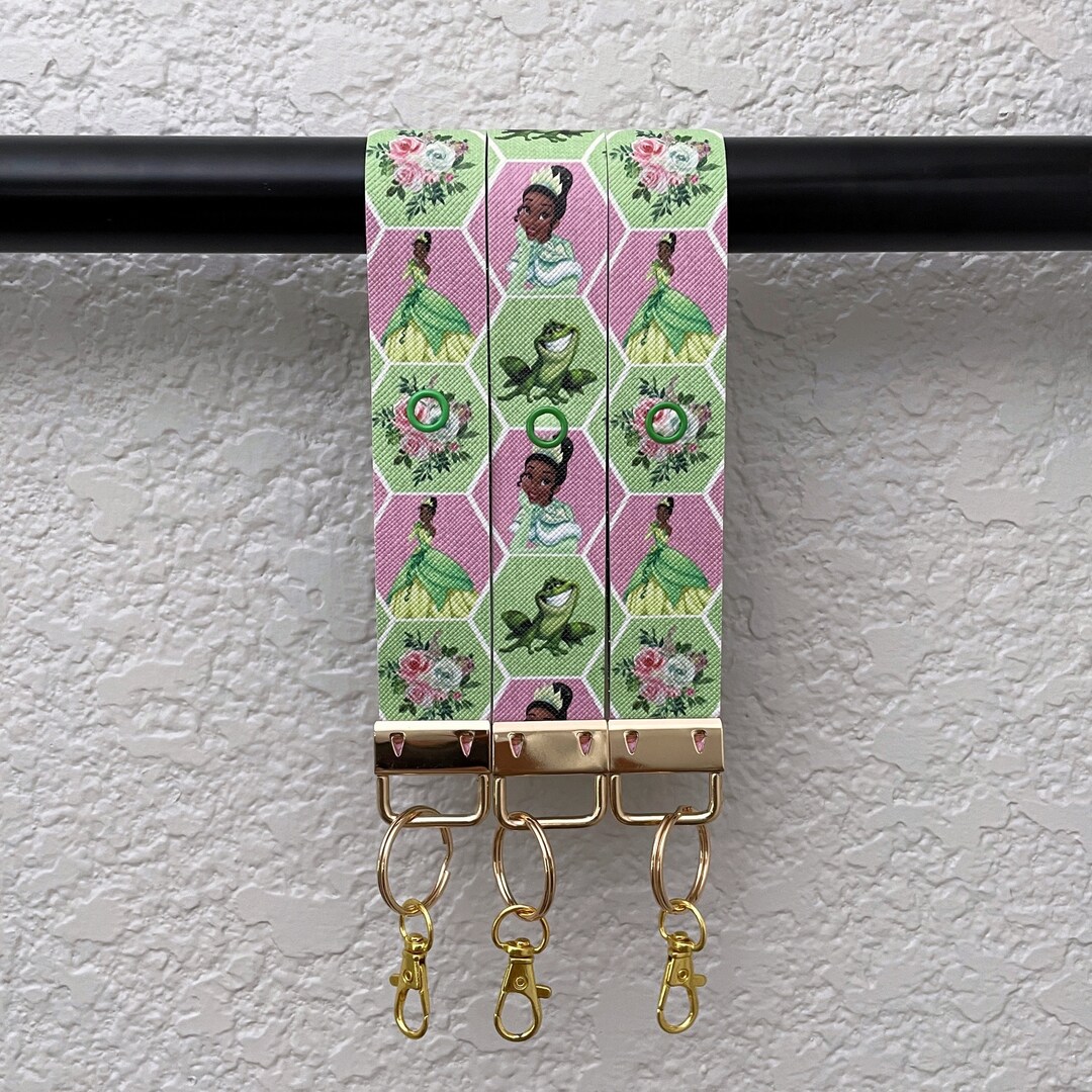 Princess Tiana Printed Faux Leather Ear Holder Keychains - Etsy