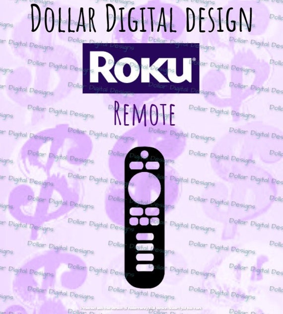 Roku Remote Template PNG and SVG | Etsy