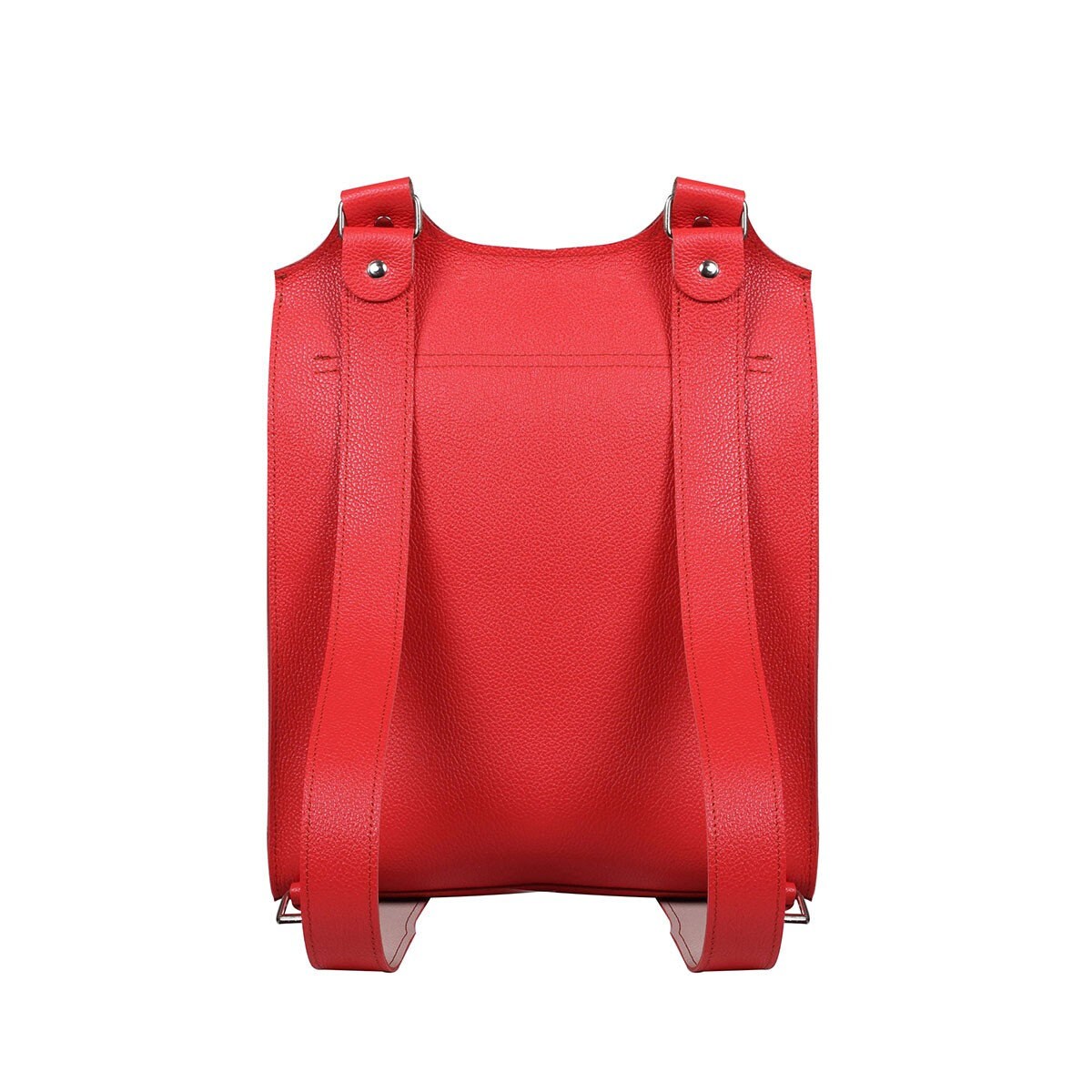 Red Leather Backpack for Women Travel Backpack Leather Rucksack College ...