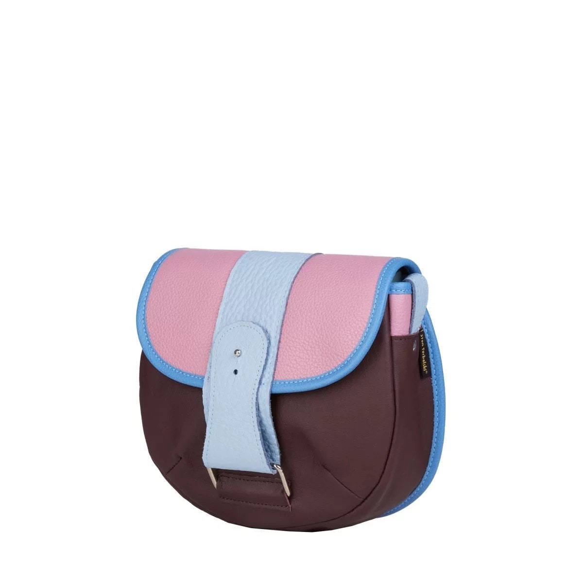 Colorful Leather Bag, Unique Mini Leather Crossbody Purse, Multicolor ...
