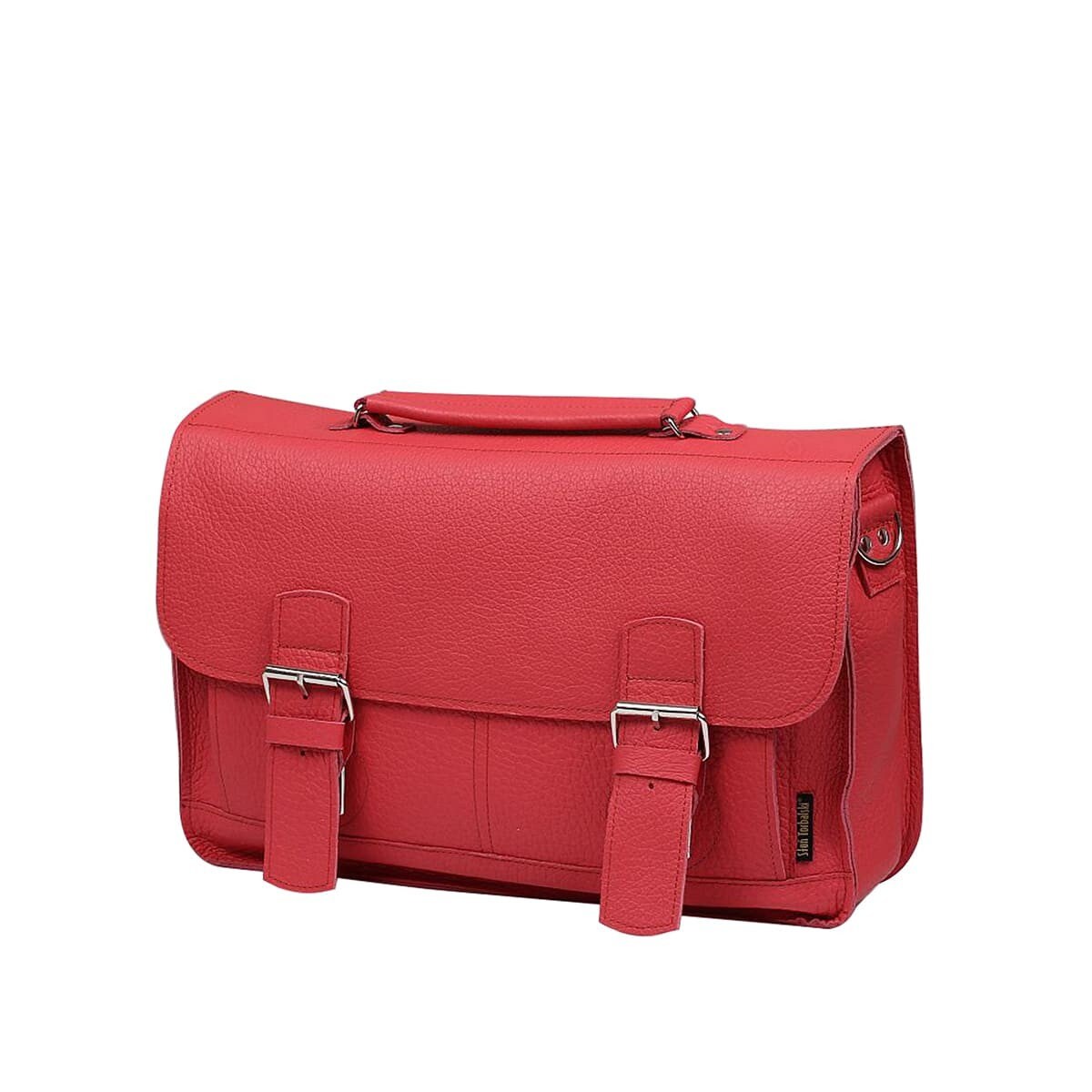 Leather Satchel Backpack, Vintage Backpack Red Leather, Laptop Bag for ...