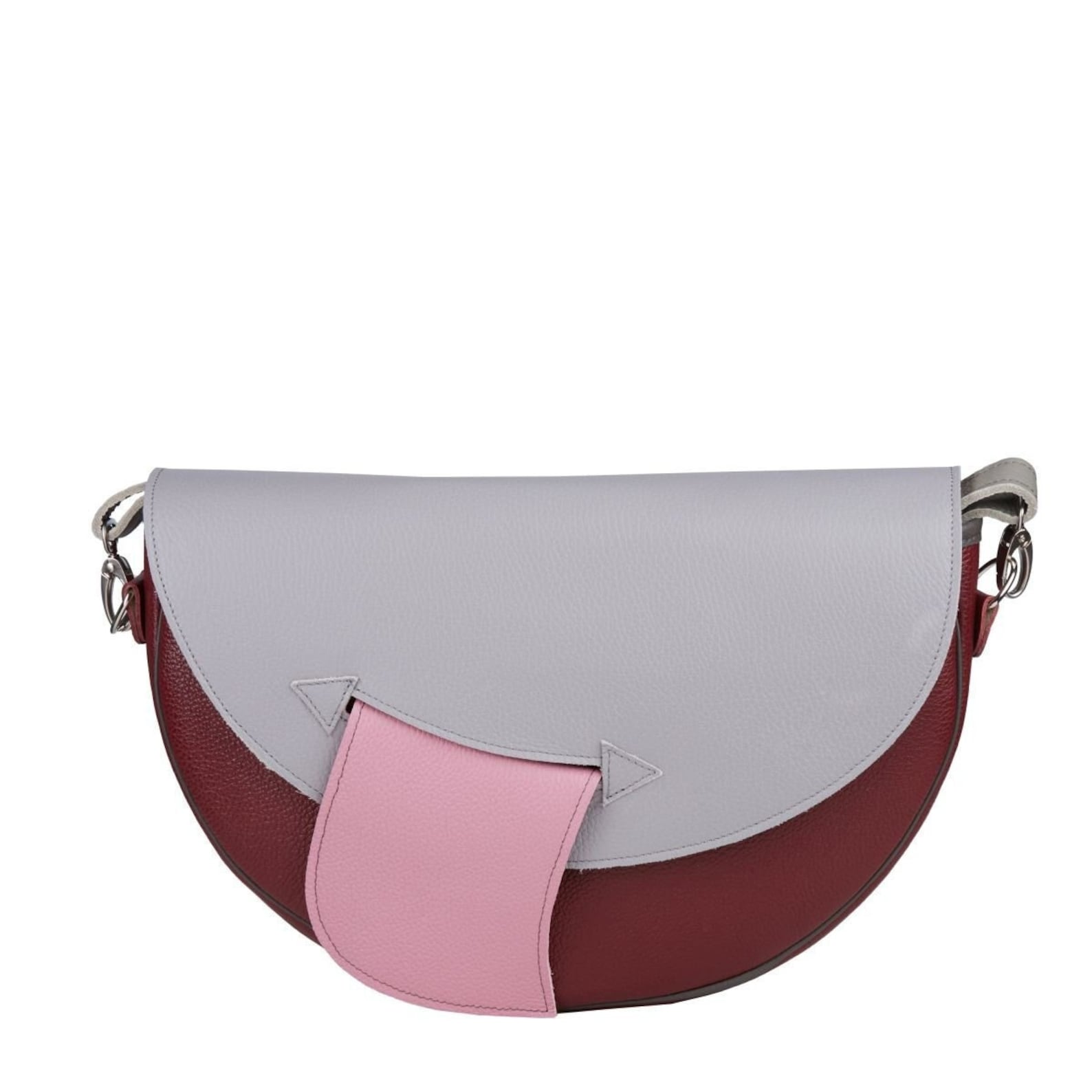 Leather Half Moon Bag, Leather Women's Saddle Bag, Shoulder Bag ...