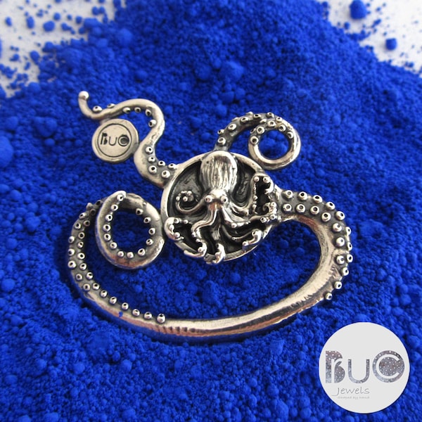 Octopus Brooch - Etsy