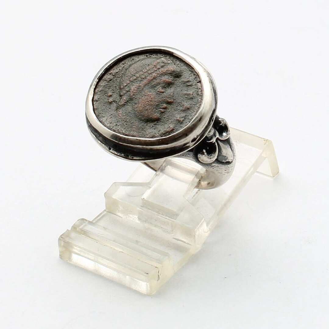 Sterling Silver Ring, Constantine I, Ancient Roman Coin, 00221 - Etsy