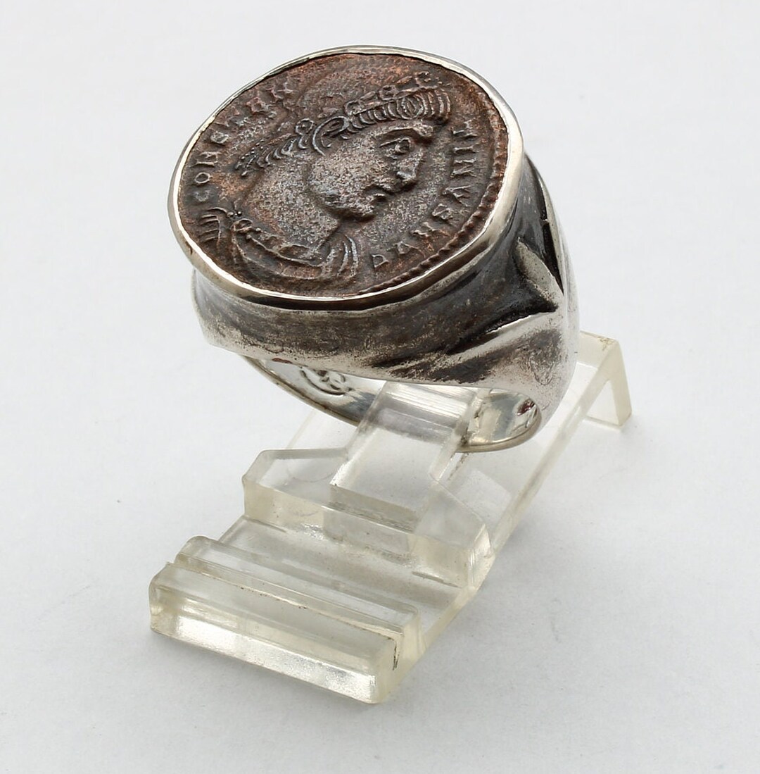 Silver Ring, Constantine I, Roman Coin, 00222 - Etsy