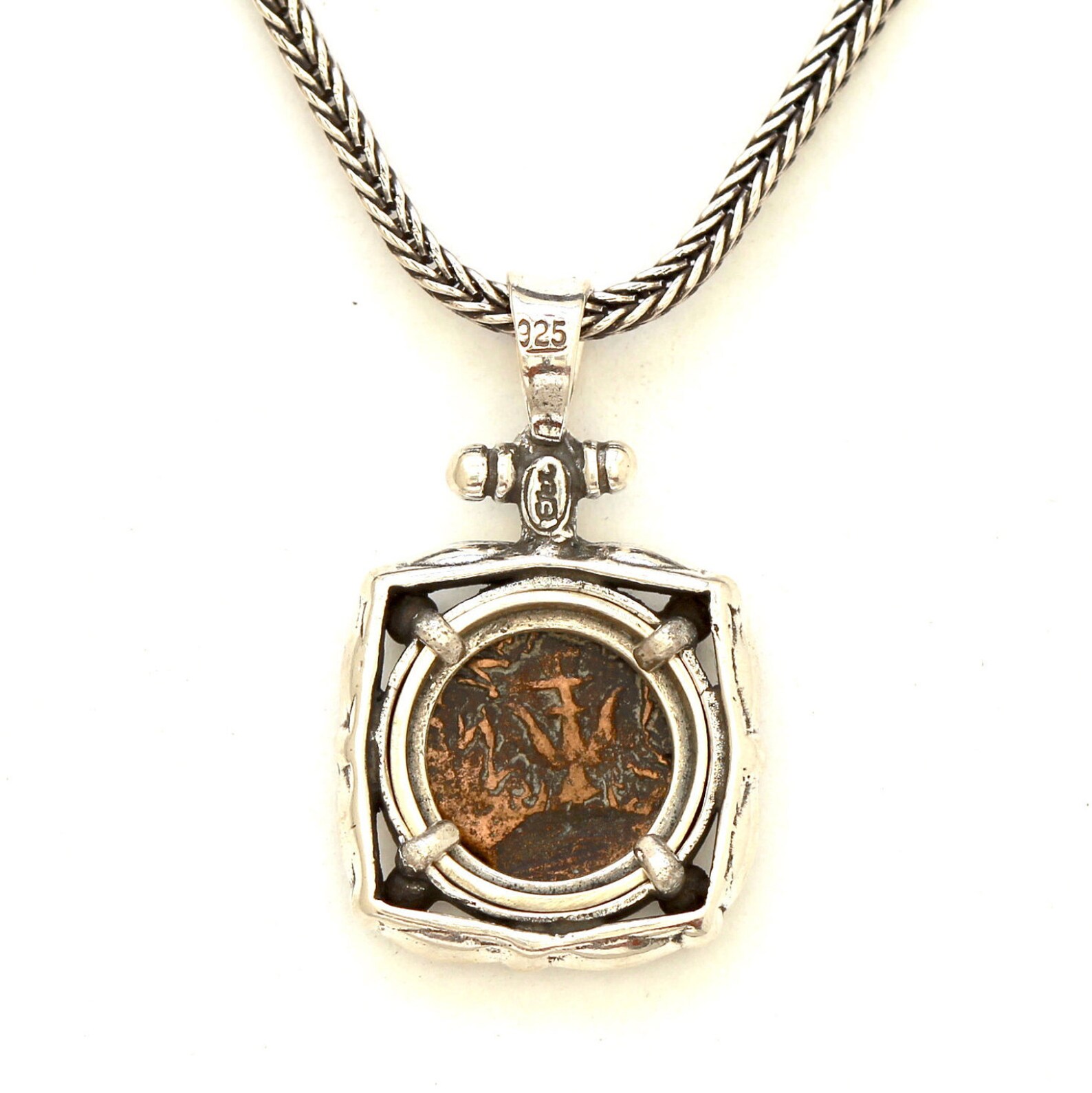 Widows Mite Coin Sterling Silver Pendant and Chain Genuine | Etsy
