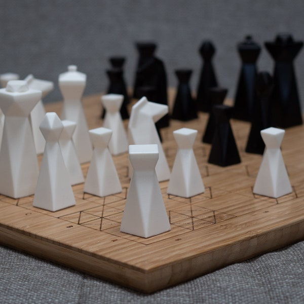 Modern Chess Set - Etsy