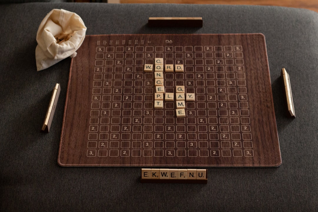 Modern Scrabble Set, Personalized Gift, Roll-up Scrabble, 3D Printed ...