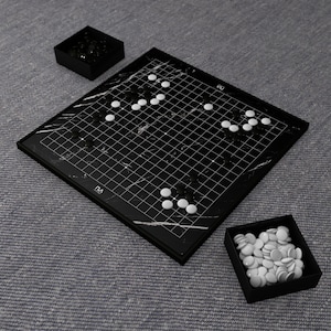 Modern Go Set, Marble Go Board Game, Handmade Unique Go Set With Board ...