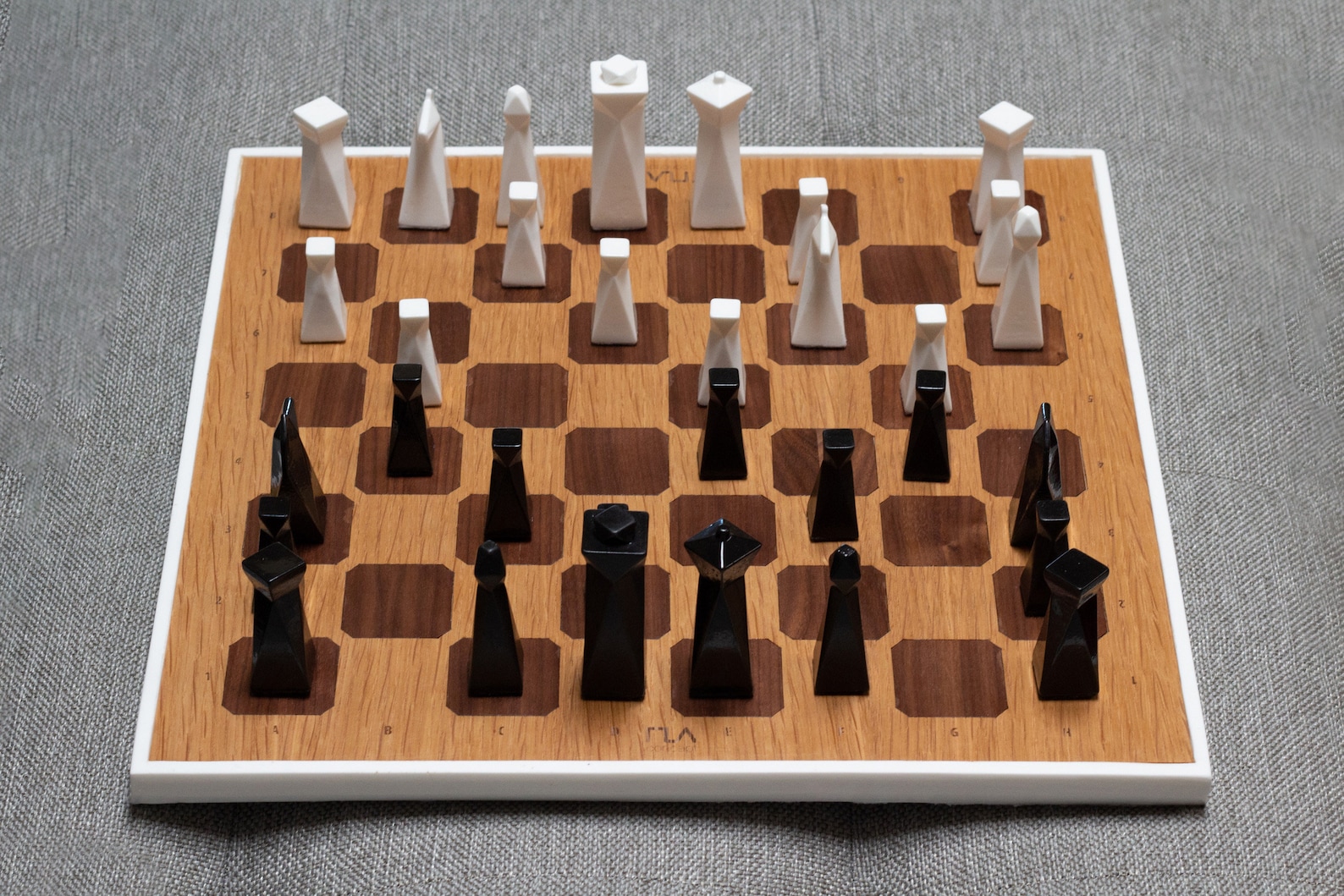 Modern Chess Set Resin Chess Pieces Handmade Unique Chess | Etsy