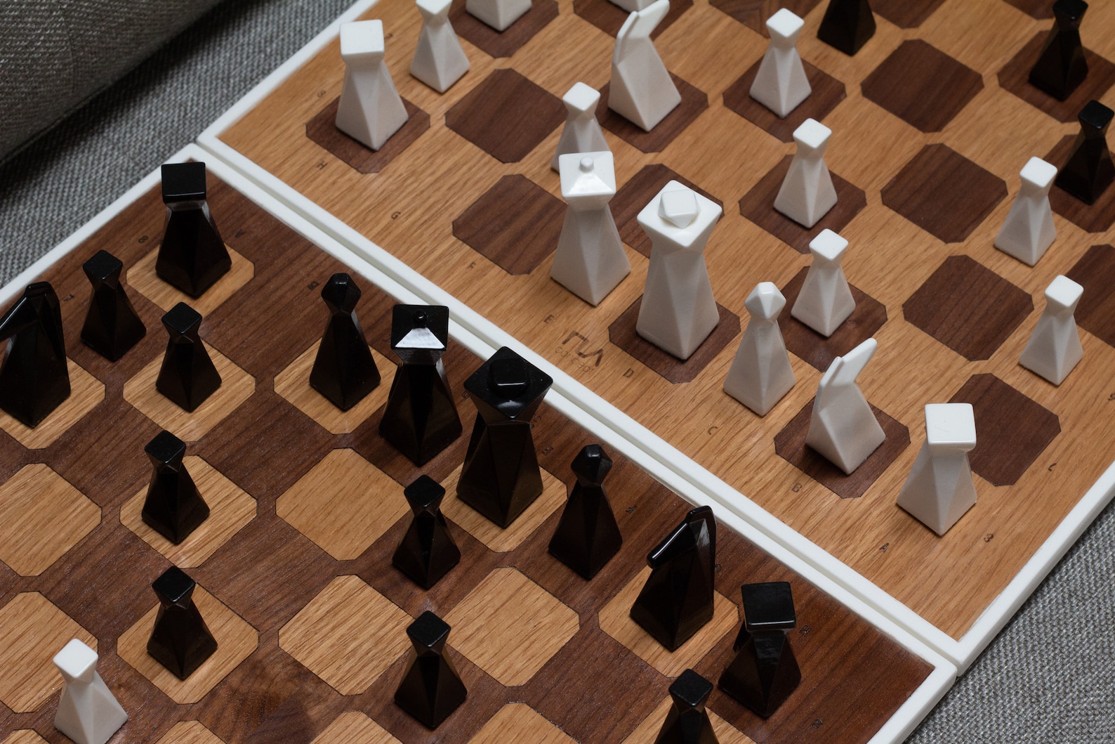 Modern Chess Set Resin Chess Pieces Handmade Unique Chess | Etsy