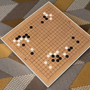 Modern Go Set, Wooden Go Board Game, Handmade Unique Go Set With Board ...